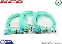 China 8 Cores OM3 10G MPO MTP Patch Cord LC Multimode MPO Fiber Patch Cord for Data Center for sale
