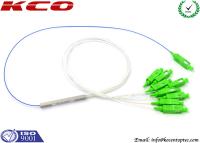 China Fiber Optic PLC Splitter 1x8 1:8 Block-less with Fan-out Kits LC/APC SC/APC for sale
