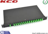 China 1*32 1x32 1:32 1U Fiber Optic Rack Mount PLC Splitter With SC/APC connector for sale