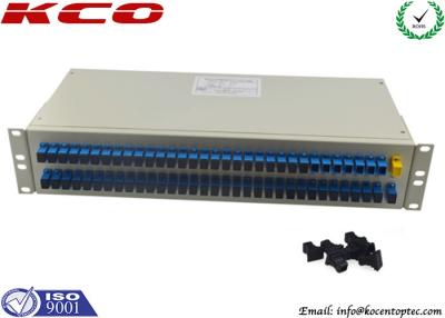 China Rack Type 1:64 Fibre Optic Splitter PLC 1x64 Corning Optical Fiber Passive Optical Networks for sale