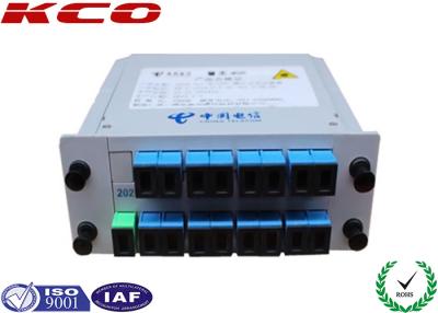 China FTTH GPON 1:16 Fiber Optic Splitter 1X16 Single Mode Cable LGX Cassette for sale