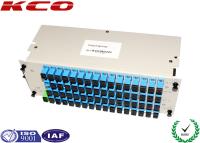 China 1:64 LGX Module G657A Fiber Optic Splitter FTTH GPON PON 1x64 Port for sale