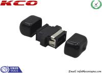 China Plastic MPO Adapter and MPO Coupler with Up to Down Keyway and 0.3dB Low Insertion Loss for sale