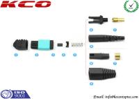 China 12 24 MPO Optical Connector Housing Set Single Mode MPO Fiber Optic Connector for High Density Interconnection for sale