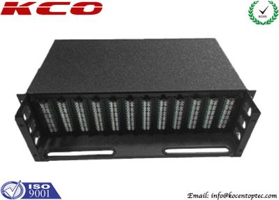 China 288fibers Light Weight High Density MPO MTP Optical Patch Panel With 3U 19 Inch Rack Mount for sale