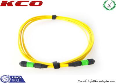 China LAN WAN MPO MTP Breakout Trunk Cable Fiber Single Mode 9/125 12 Cores 24 Cores for sale