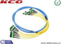 China LAN WAN Single Mode 9/125 12 Cores 24 Cores MPO MTP Breakout Cable MPO MTP Fan-out Cable for sale