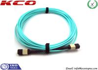 China Armored MPO MTP Breakout Fiber Optic Cable OM3 OM4 with 0.3dB Low Insertion Loss for MPO MTP Fiber Optic Patch Cord for sale