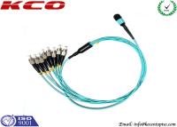 China FTTA OM3 3.0mm Fiber Optic MPO MTP Patch Cord To 8fibers FC UPC / MPO MTP Fiber Trunk Cable for sale