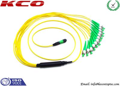 China 40G 100G Fiber Optical MPO MTP to FC APC Break-out Trunk Patch Cord for sale