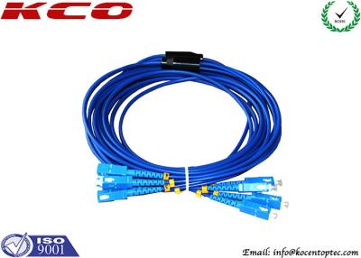 China Armored SC to SC Fiber Optic Patch Cord Rodent Proof Armoured Patch Cord Jumper for sale