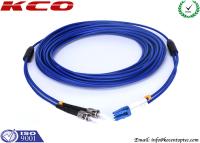 China Anti Rodent Armored Fiber Optic Patch Cord Single Mode , ST To LC Armored Fiber Patch Cable for sale