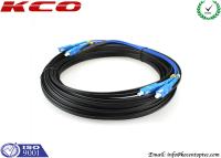 China SC / UPC To SC / UPC FTTH Single Mode 2 Cores Fiber Optic Drop Patch Cord for sale