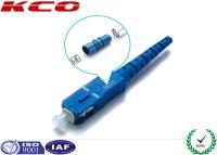China Plastic Optical SC UPC Fiber Connector 0.2dB low insertion loss with ISO9001 for sale