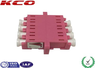 China OM3 LC Fiber Optic Adapter 4 Ways Single Mode IEC Standards Customized for sale