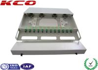 China Fiber Optic Distribution Panel 1U 24 Cores Fix Type , Optical Terminal Box for sale