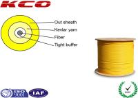 China Simplex Fiber Optic Armored Cable 2.0mm Tight Buffer GJFJV Type Custom for sale