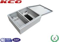 China Wall Mounted Steel Fiber Optic Terminal Box 72 Fibers 0.15dB Insertion Loss for sale