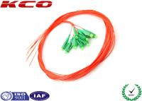 China 12 fibers MM LC Pigtail Fiber Optic , Optical Fiber Pigtail Multimode Local Area Network for sale