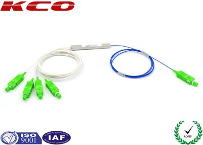China LSZH PLC Fiber Optic Splitter 1X4 Corning SMF-28e Fiber Planar Waveguide for sale