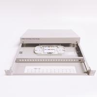 China Fix Type 24 Ports SC Simplex Fiber Optical Patch Panel 1U 19 Inch Rack Mount Distribution Box for sale