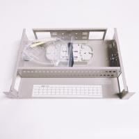 China 19inch 2U 48 Ports SC Simplex LC Duplex Fiber Optic Patch Panel Box with Cold Rolled Steel Construction for sale