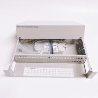 China 2U 48 Cores Fiber Optic Terminal Box with SC LC FC ST E2000 Connectors and Customizable Logo for sale