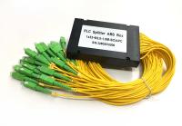 China ABS Box Type 1x32 PLC Fiber Optic Splitter with SC/APC Connector for Low Insertion Loss and High Reliability in Small Form Factor for sale