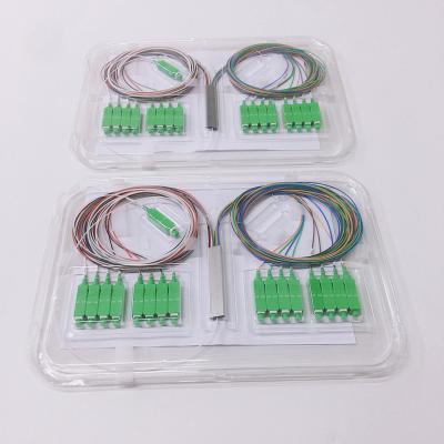 China Mini Tube 1x16 PLC Splitter with G657A1 G652D Fiber for 1260-1650nm PON and CATV Networks for sale