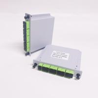 China LGX Type Fiber Optical Splitter Box with 0.3m Pigtail Length and 0.9mm Cable Dia. for Single Mode SM G657A Networks for sale