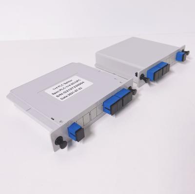 China 1x4 Fiber Optic Splitter with 0.3m Pigtail Length and 0.9mm Cable Diameter for 1260~1650nm Wavelength for sale