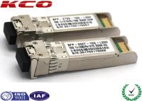 China 20KM 10GB Single Mode Simplex LC Connector SFP Fiber Optic Transceiver With DDM for sale