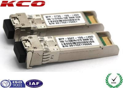 China 20KM 10GB Single Mode Simplex LC Connector SFP Fiber Optic Transceiver With DDM for sale