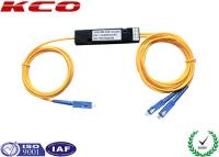 China 2.0mm SM FBT Coupler Single Mode 1*2 Fused Fiber Optic Splitter With SC / UPC Connector for sale