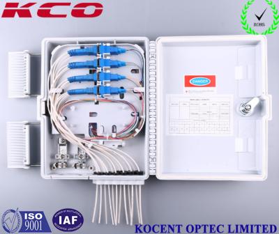 China Outdoor 12 Ports FTTH GPON FTTB Optical Fiber Distribution Box KCO-FDB-12D for sale