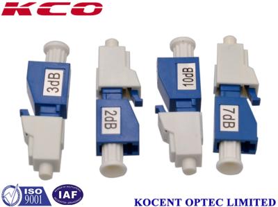 China 7DB Fiber Optic Attenuator , LC Male To Female Fixed Optical Attenuator for sale