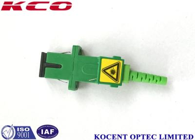 China Automatic Dusty Cap SC/APC Fiber Optic Adapter with 0.2dB Insertion Loss and 55dB Return Loss for sale
