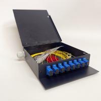 China 8 Cores SC UPC Indoor Wall Mount Optical Fiber Patch Panel Distribution Terminal Box for sale