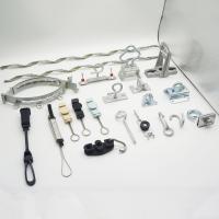 China Overhead Ftth Accessories Fiber Optic Drop Wire Clamp Plastic Suspension Clamp for sale