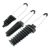 China FTTH Optic Fiber Cable Tension Clamp PA PAL 500 600 1000 2000 3000 Adss Anchor Clamp for sale