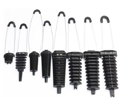 China FTTH Optic Fiber Cable Tension Clamp PA PAL 500 600 1000 2000 3000 Adss Anchor Clamp for sale