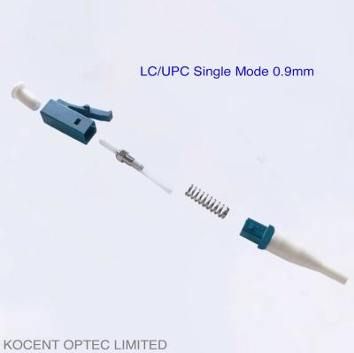 China LC 0.9 2.0 3.0 SM MM OM2 OM3 OM4 Fiber Optic Connector Housing With Ferrule for sale
