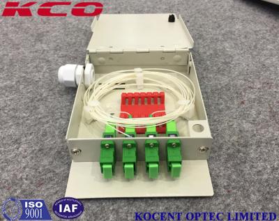 China Indoor Fiber Optic Terminal OTB Wall Mountable Face Plate 4 SC/UPC Adapter Ports for sale