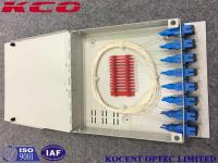 China KCO-FTB16D Wall-mount Fiber Optic Terminal Box 16 Ports For FTTH With SC/APC Adapter And Pigtail for sale