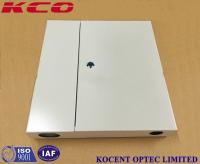 China Wall Mount Fiber Optic Distribution Terminal Box Indoor FTTH FTTB 24port Double Door for sale