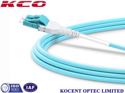 China Switchable LC Uniboot MM OM4 100G Fiber Optic Patch Cord PVC LSZH 3.0mm 3m 5m 7m 10m 15m for sale