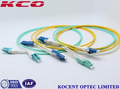 China OM3 OM4 OM2 Multimode LC Uniboot Optical Fiber Patch Cable 2.0mm 3.0mm PVC LSZH for sale