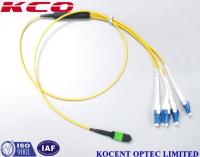 China Switchable MPO to LC Uniboot Single Mode Mono Mode OS2 Optic Fiber Patch Cables for sale