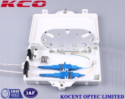 China 2port FDB Outdoor Fiber Optic Terminal Box FTTH IP67 Waterproof 1x2 Splitter Box for sale