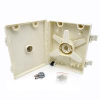 China 1 Splice Tray IP65 Waterproof Wall / Polemount Fiber Optic Terminal Box with SC/LC/FC/ST Adapter Type for sale